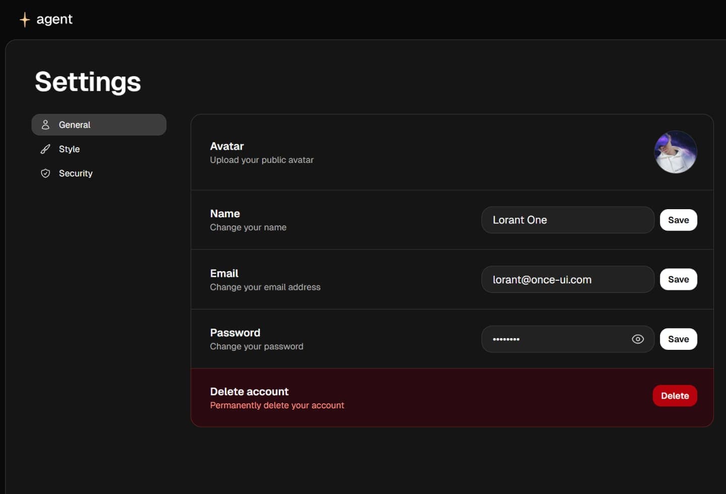 Magic Agent – Once UI