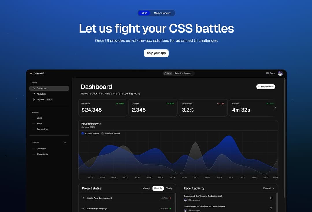 Magic Convert – Once UI