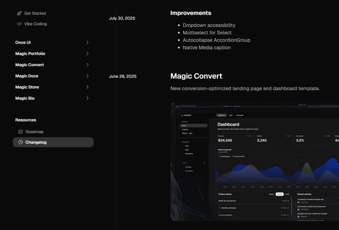 Magic Docs – Once UI