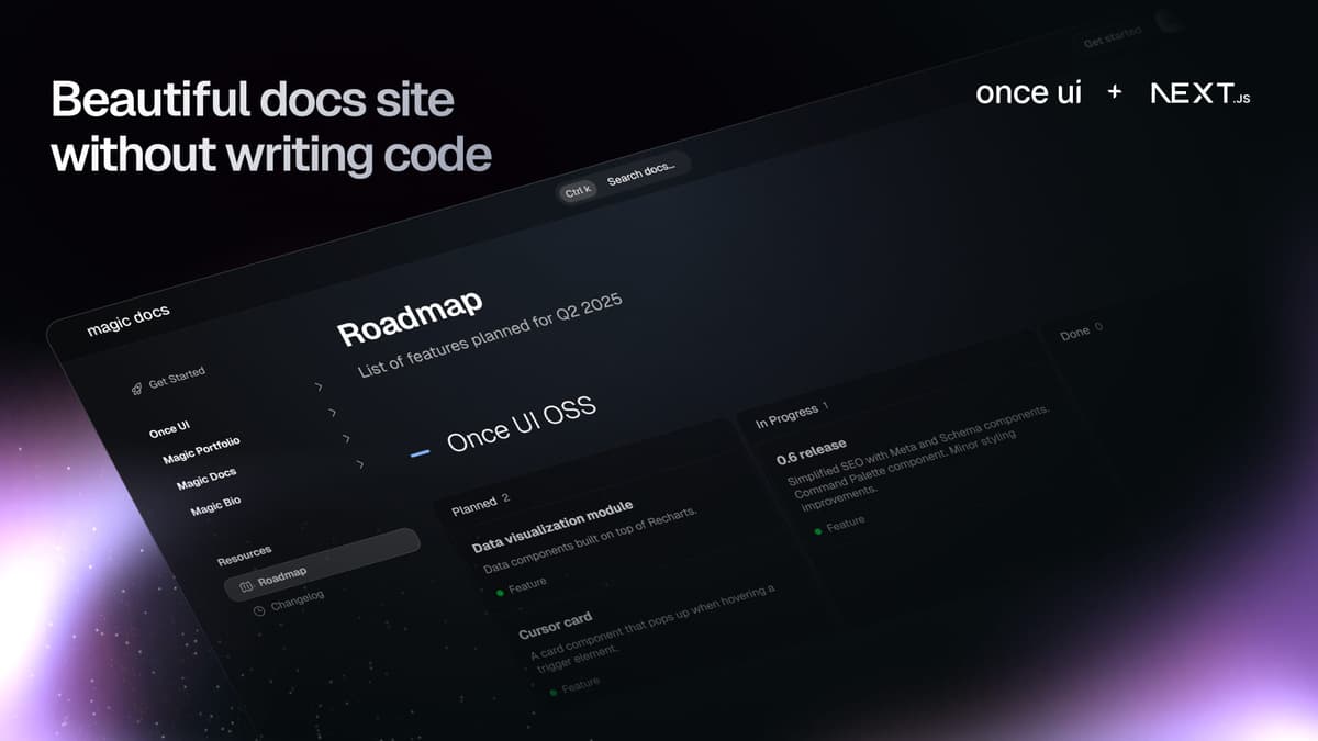 Products – Once UI