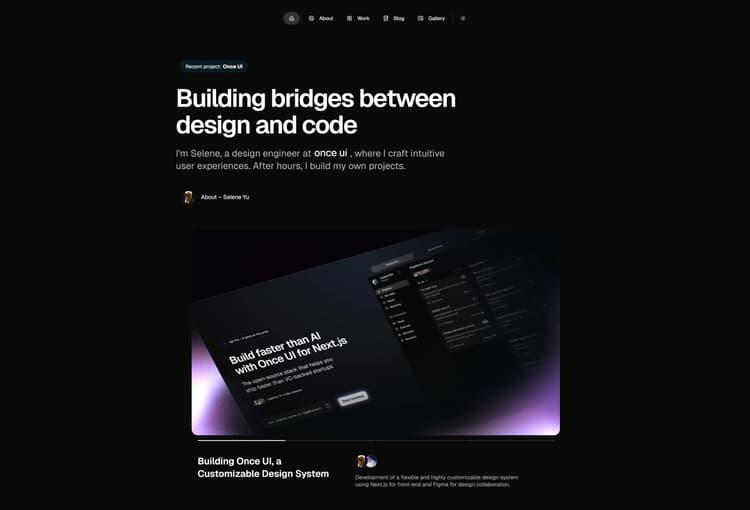 Magic Portfolio – Once UI
