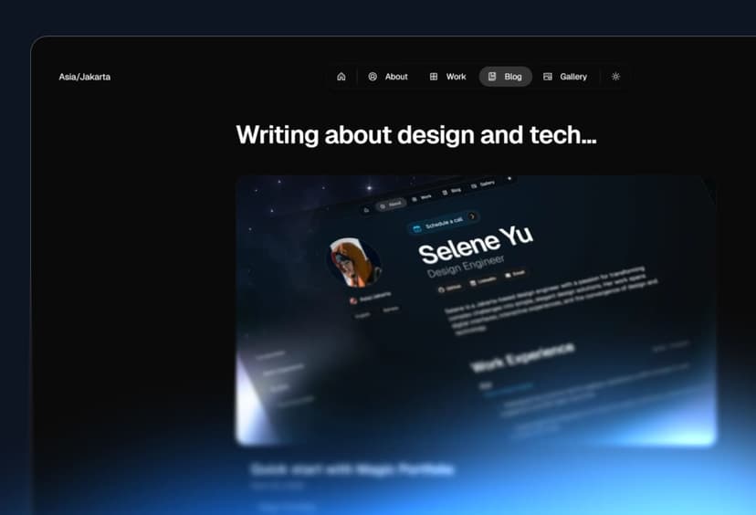 Magic Portfolio – Once UI